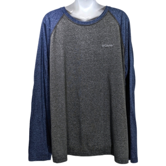 Columbia | Shirts | Columbia Heather Bluegray Thistletown Park Raglan ...